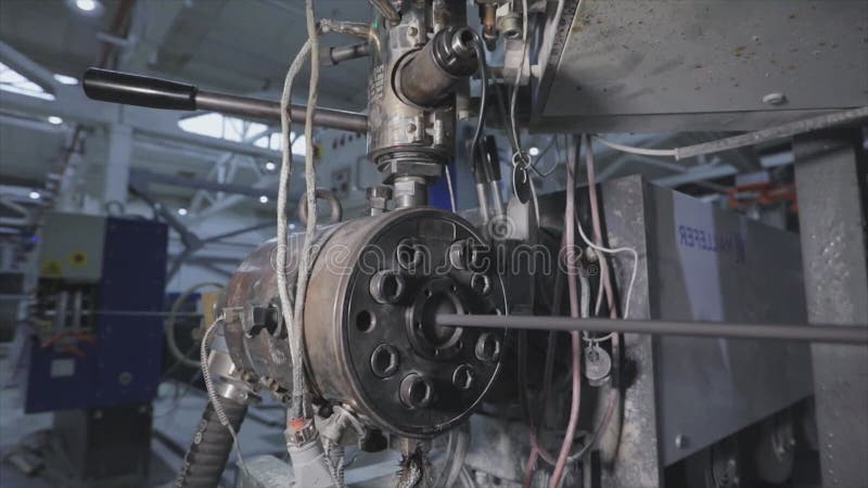 Automatic Wire Insulation Process. Industrial Interior in a Modern ...
