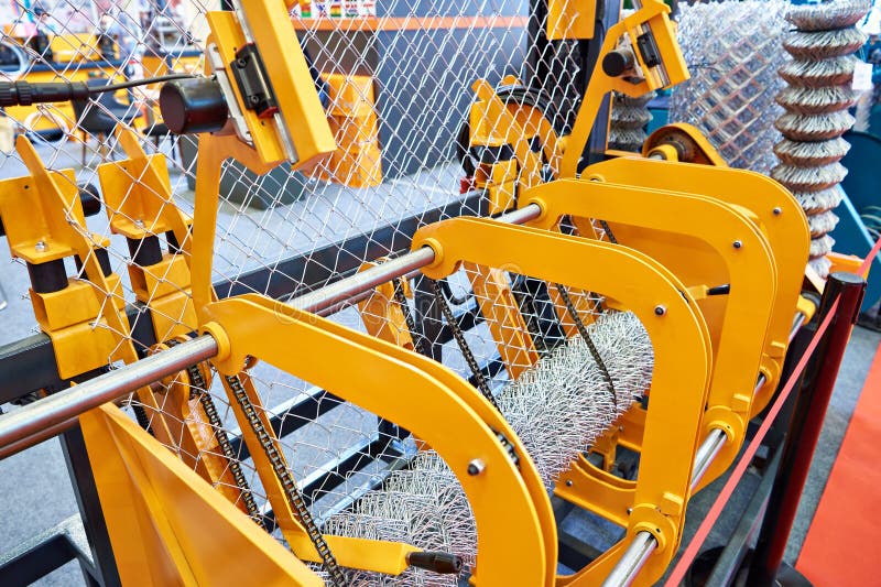 Automatic Wire Mesh Weaving Machine Stock Photo - Image of construction ...