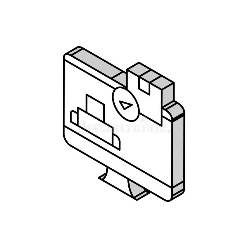 Automatical Order Acceptance Isometric Icon Vector Illustration Stock ...