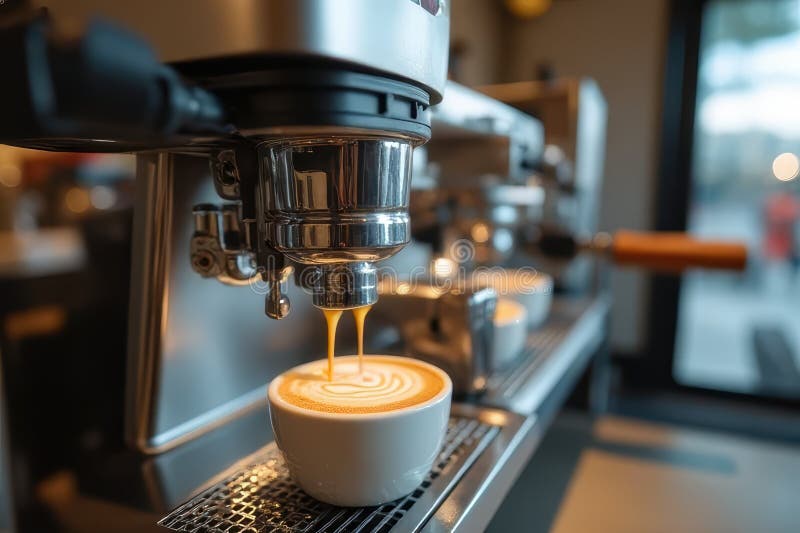 Automating Coffee - Modern Tech and Barista-less Shops Stock ...