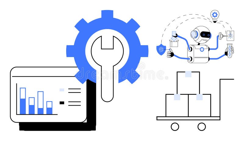 Automation and AI Enhancing Efficiency in Data Analysis, Logistics, and System Maintenance Stock ...