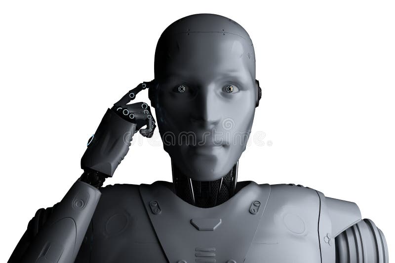 Technology Robot Sai Fi Robots 3d Render Stock Illustration ...