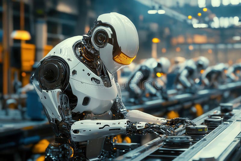 Automation Assembly, Robots Working on Production Line with Precision ...