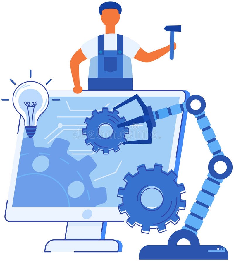 Automation Business Process with Specialist Engineer. Company Strategy ...