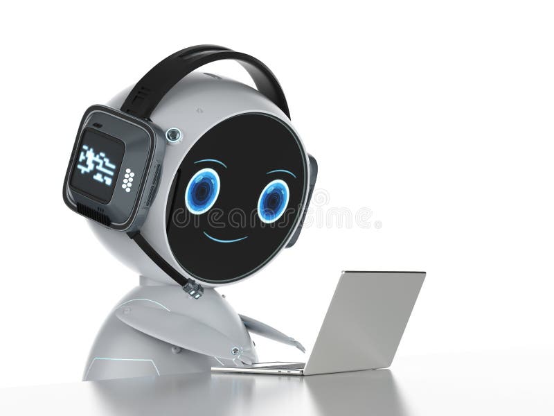 Automation Customer Service Stock Illustration - Illustration of futuristic, helpline: 146171648