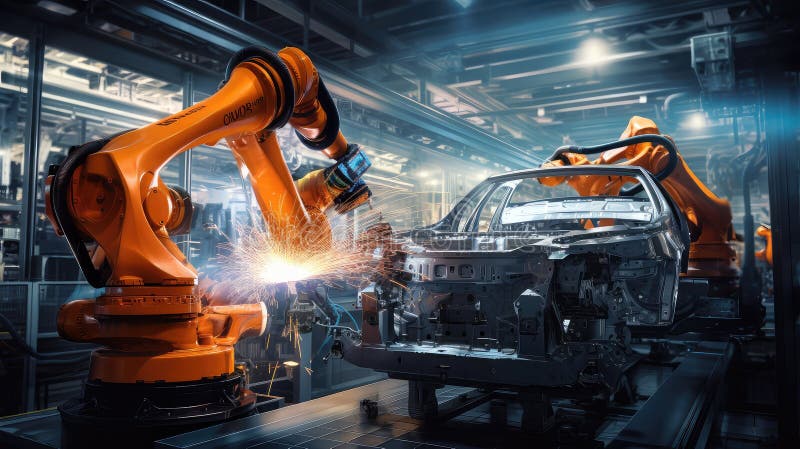 Automation Dynamic Technology Stock Illustration - Illustration of ...