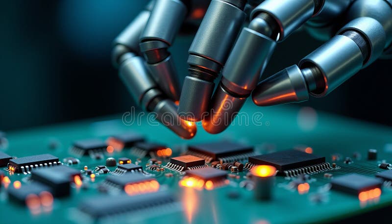 Automation and Engineering Excellence a Close Up of a Robotic Arm ...