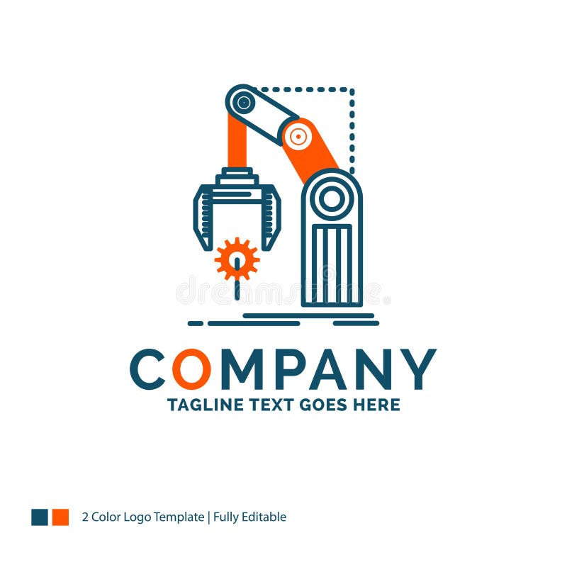 Automation Fabrik, Hand, Mekanism, Packe Logo Design _ Vektor ...