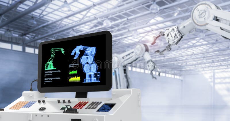 Automation factory concept stock illustration. Illustration of ...