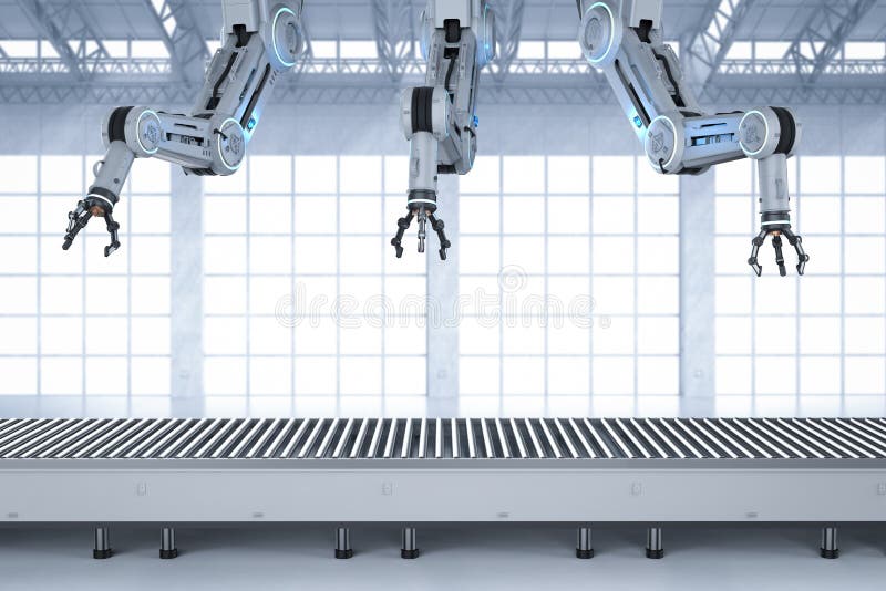 Automation factory concept stock illustration. Illustration of engine ...