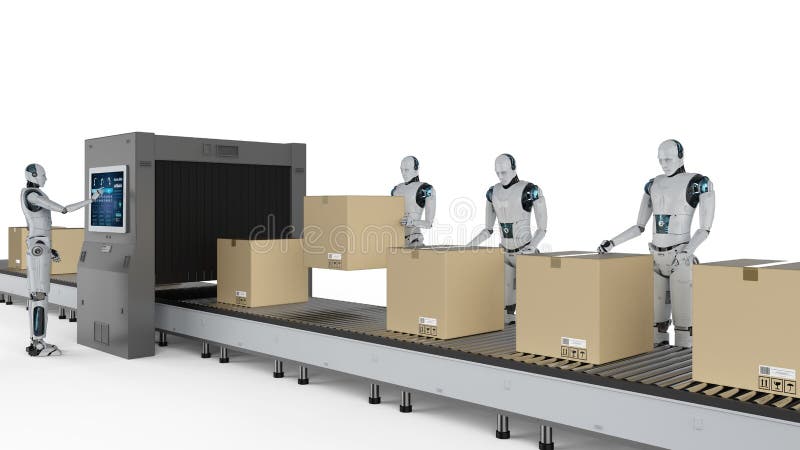 Automation factory concept stock illustration. Illustration of engine ...