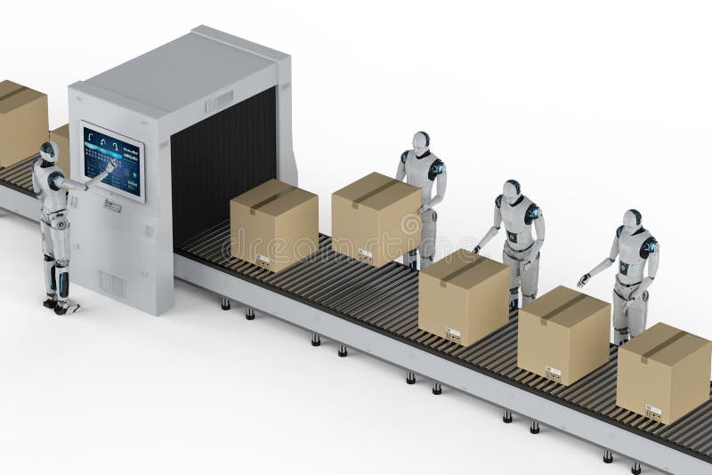Automation factory concept stock illustration. Illustration of ...