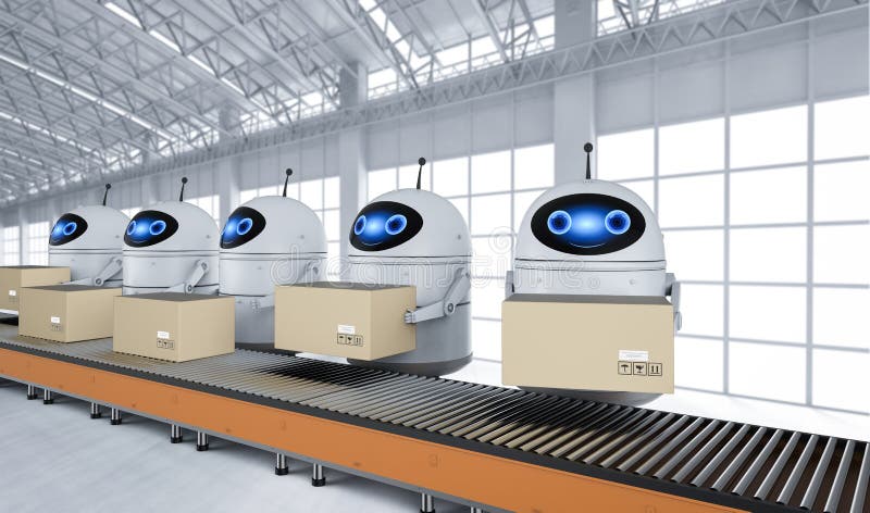 Automation factory concept stock illustration. Illustration of ...