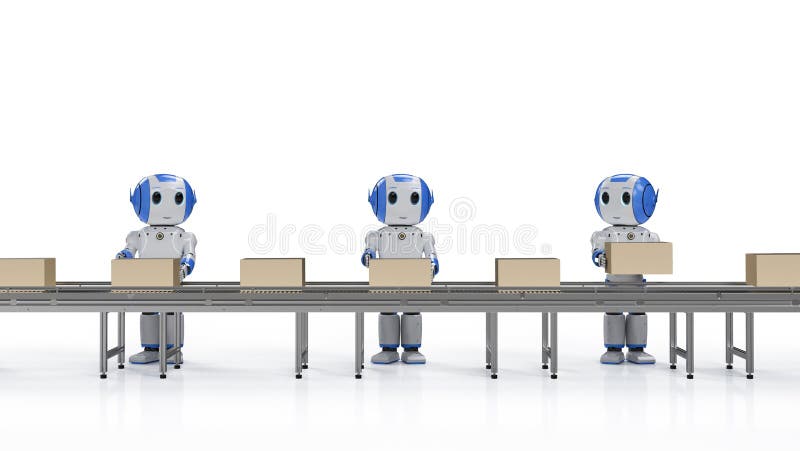 Automation factory concept stock illustration. Illustration of factory ...