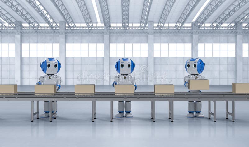 Automation factory concept stock illustration. Illustration of ...