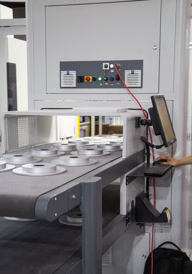 Automation Flexible Loader Machine Stock Image - Image of automatic ...