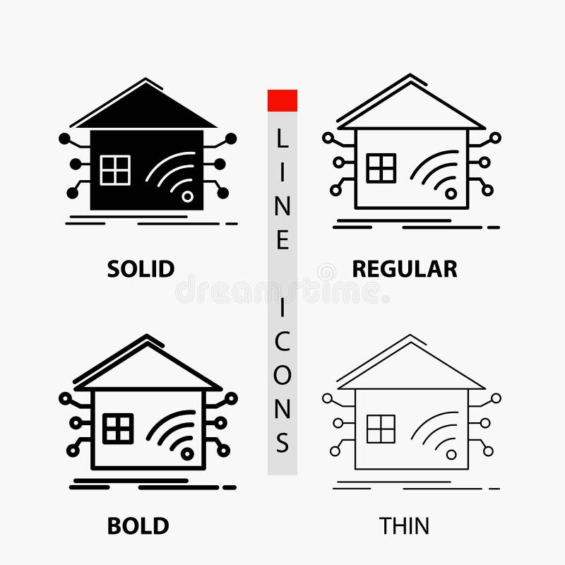 Automation, Home, House, Smart, Network Icon in Thin, Regular, Bold ...