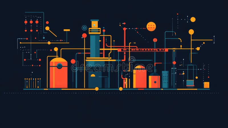 Automation Loading Sensor Network Stock Image - Image of intelligence, communication: 397402387