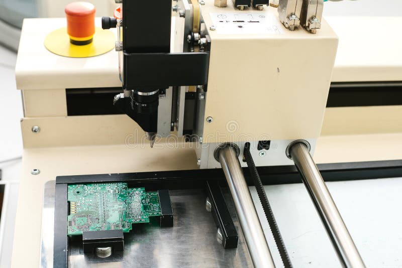 Automation Of Machine Assembly Of Computer Circuit Board In The Factory For The Production Of