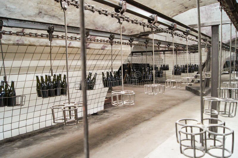 Automation moving bottles. editorial stock image. Image of alcohol ...