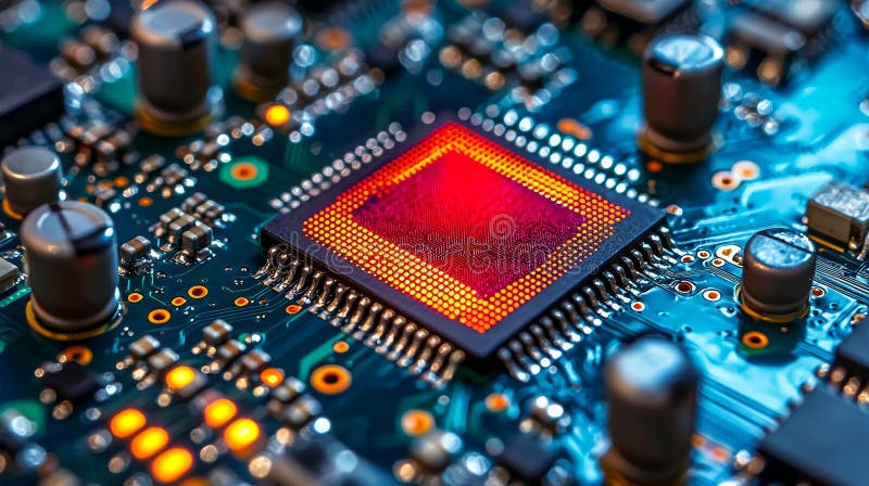 Automation in PCB Production for Enhanced Speed Stock Illustration ...