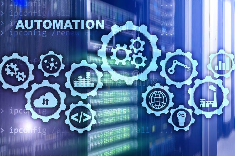 Automation Productivity Increase Concept. Technology Process on a ...