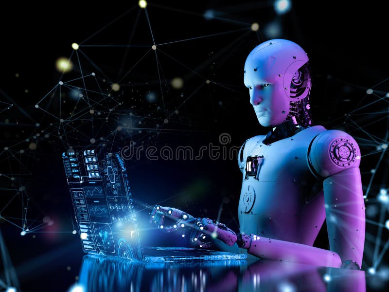 Automation computer server stock illustration. Illustration of ...