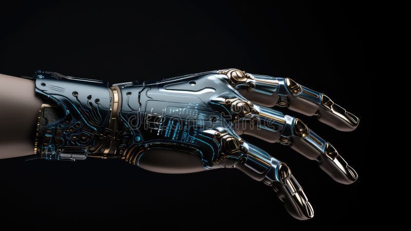 Automation Robot Hand Technology Stock Illustration - Illustration of ...