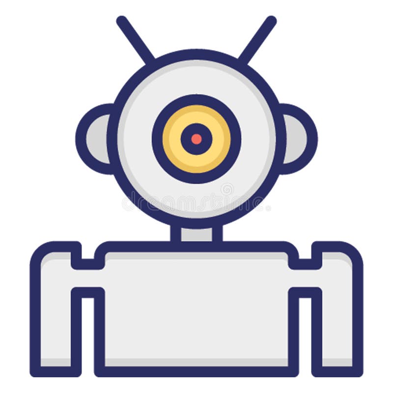 Automation, Robot Isolated Vector Icon Which Can Easily Modify or Edit ...