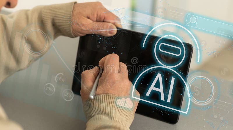 Automation Software Technology Process System Business Concept. Young ...