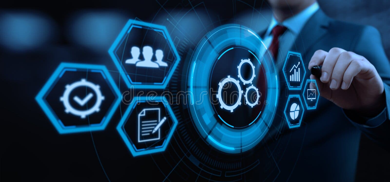 Automation Software Technology Process System Business Concept Stock ...