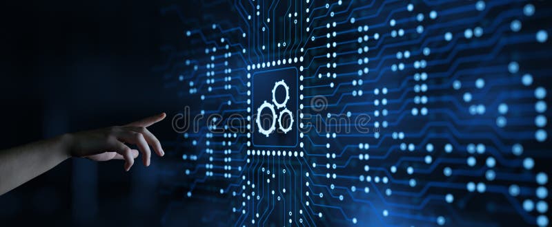 Automation Software Technology Process System Business Concept Stock ...