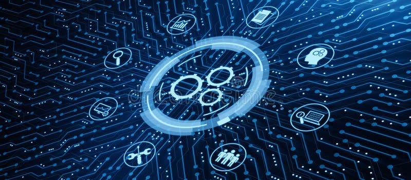 Automation Software Technology Process System Business Concept Stock ...