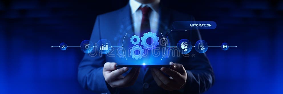 Automation Software Technology Process System Business Concept Stock ...