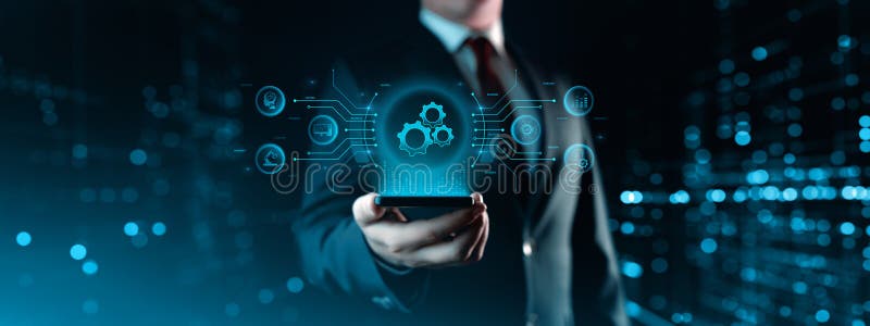 Automation Software Technology Process System Business Concept Stock ...