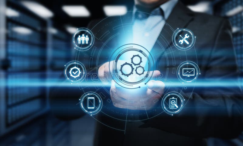 Automation Software Technology Process System Business Concept Stock ...