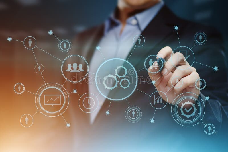 Automation Software Technology Process System Business Concept Stock ...