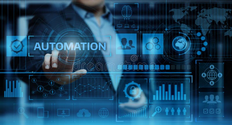 Automation Software Technology Process System Business Concept Stock ...