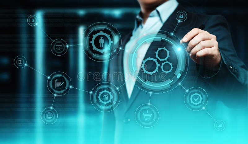 Automation Software Technology Process System Business Concept Stock ...