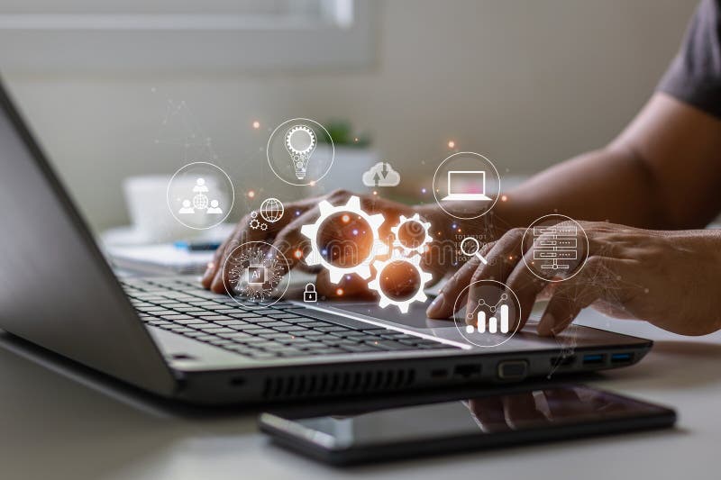 Automation Software Technology Process System Business Concept ... Automation Software Technology Process System Business Concept ...