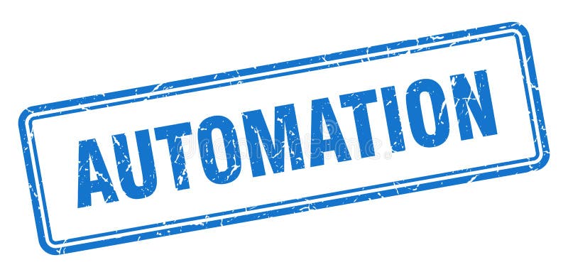 Automation Stamp. Automation Round Ribbon Sticker. Tag Stock Vector ...