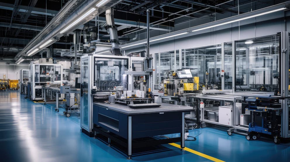 Automation Technology Modernization Stock Illustration - Illustration ...