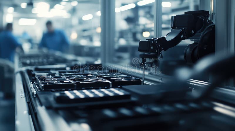 Automation Technology Performance Stock Illustration - Illustration of ...