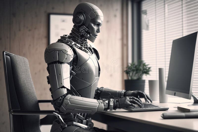 Automation Worker Concept with 3d Rendering Ai Robot Working in Smart ... Automation Worker Concept with 3d Rendering Ai Robot Working in Smart ...