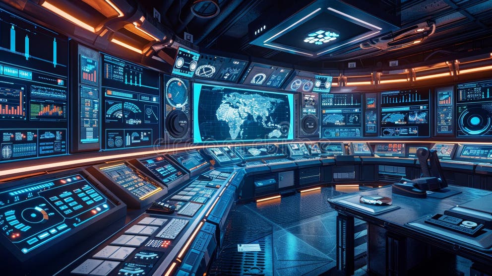 Automation Workshop Control Center with Multiple Screens Showing Live ...