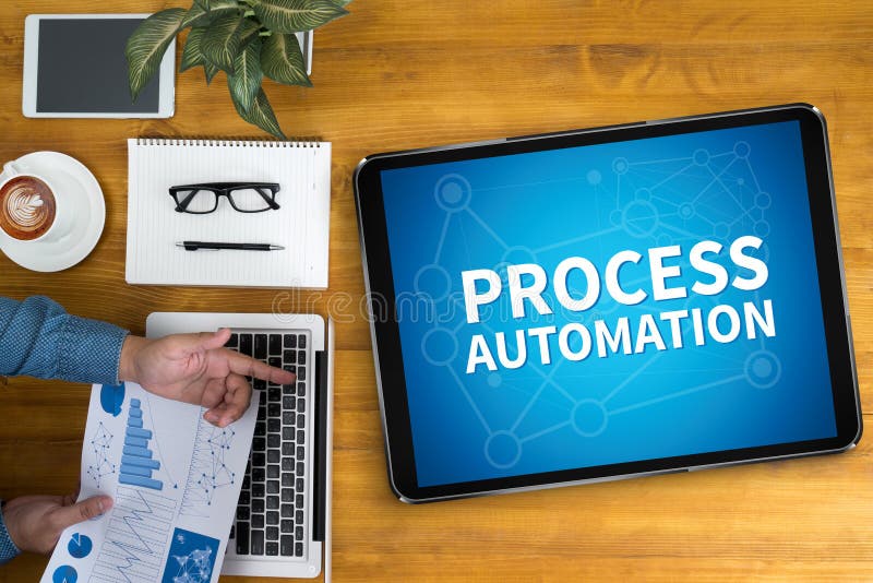 AUTOMATISATION DES PROCESSUS Image stock - Image du fixation, affaires ...