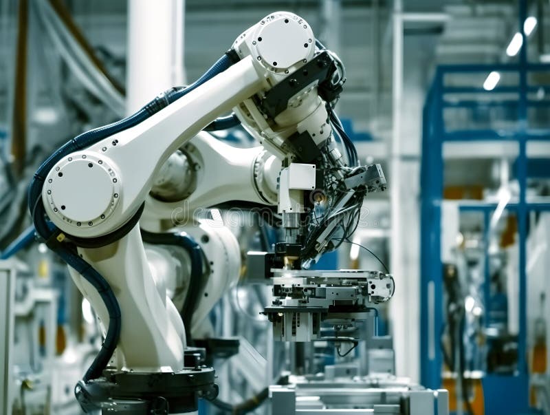 Automative Factory, a Robotics Arm with a Milling Spindle Attachment ...
