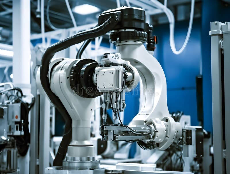 Automative Factory, a Robotics Arm with a Milling Spindle Attachment ...