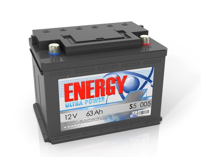 Autobatterien stock abbildung. Illustration von volt - 68791495