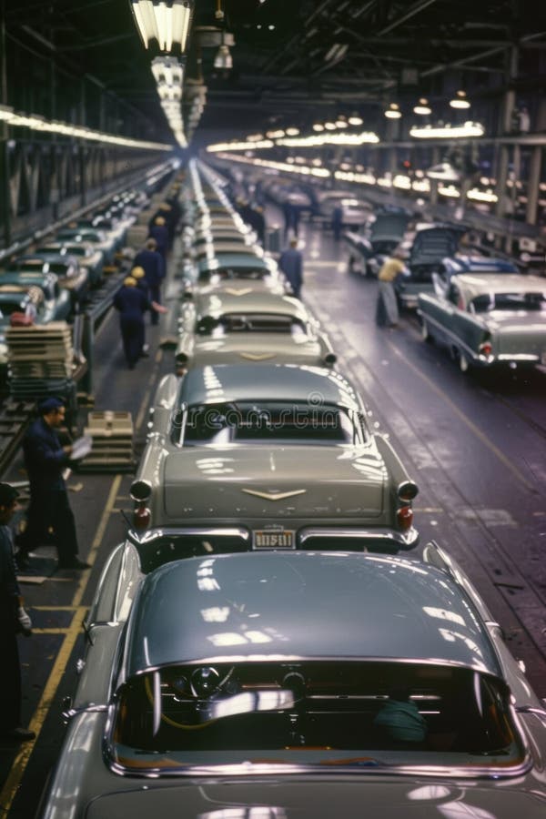 Automobile Assembly Line and Quality Inspection Process in Industrial ...